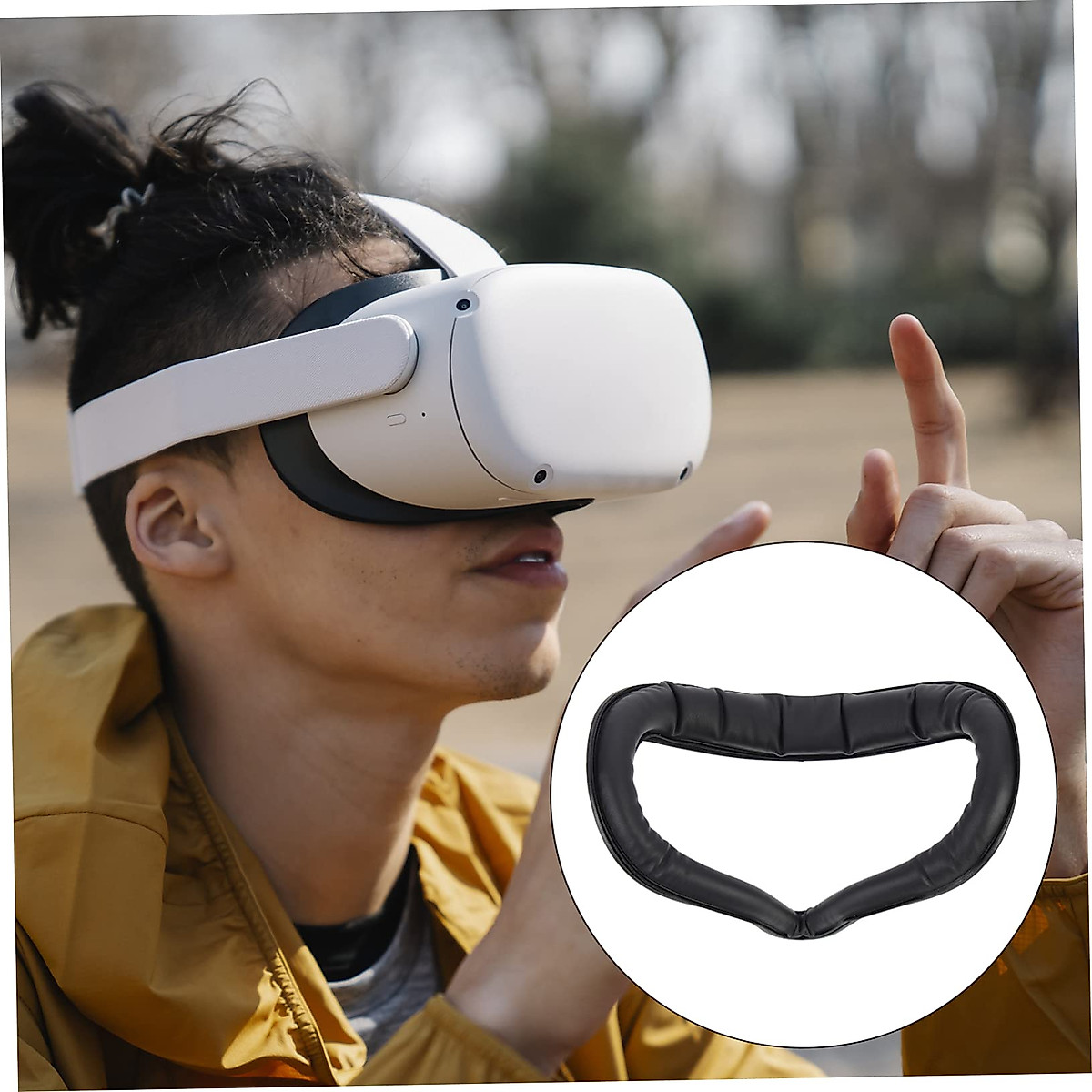 4pcs Vr Mask Accessories Vr Headset Protector Vr Accessory Sweatproof Face Pad Vr Facial for Vr Headset Vr Supply Vr Headset Sweatproof Pad Face Cushion Pad Replacement Face Cover