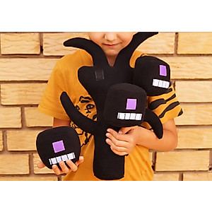 EASELR WeightedPlush 13 Inch Withe Plush Toys, Game Black Stuffed Plushie Doll Gift for Collectible Decoration Kids Game Fans