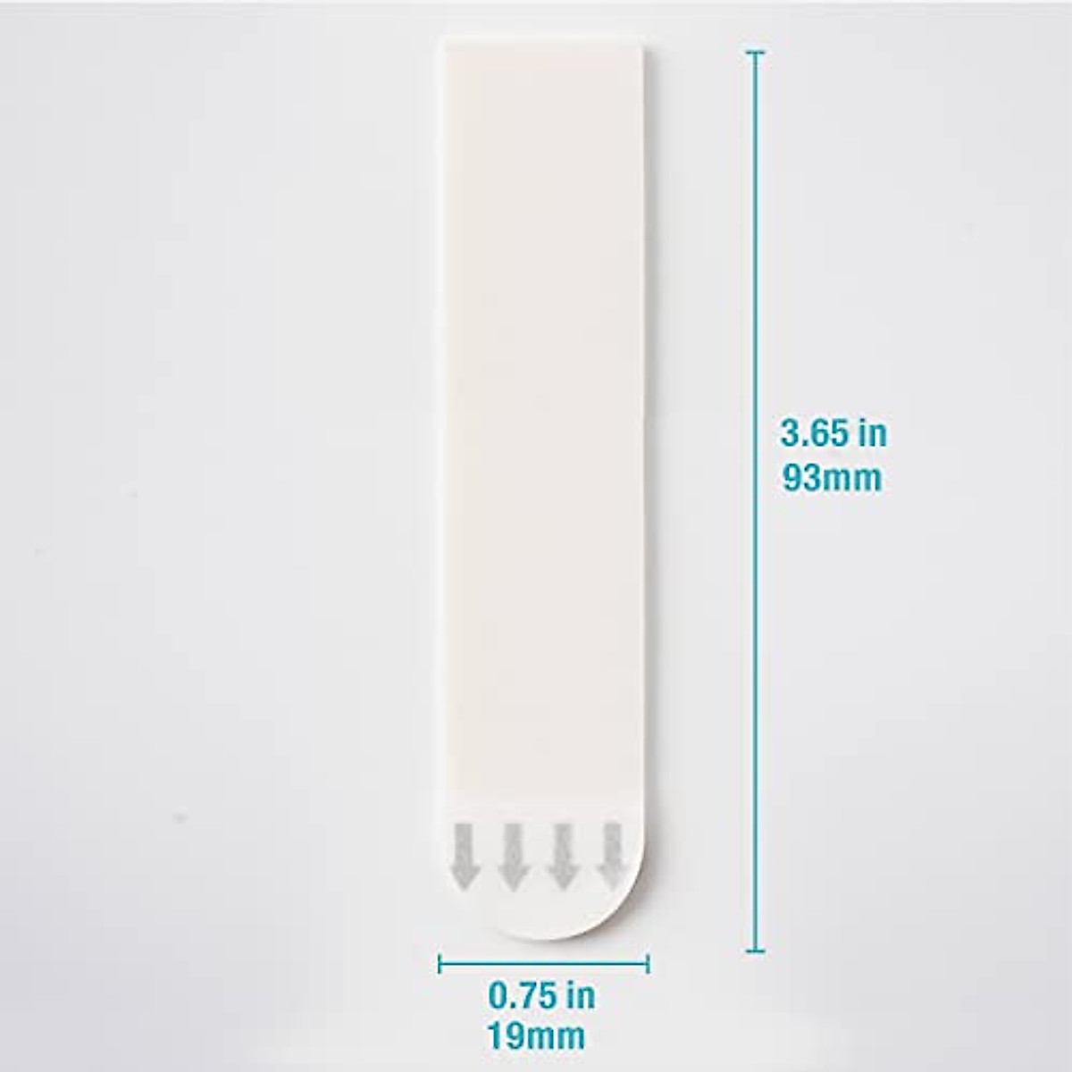 JELLYSUB 40 Pieces Large Refill Strips, Double Sided Adhesive Strips Damage Free, Water-Resistant Replacement Hanging Strips for Indoor Hooks Caddies (Large)