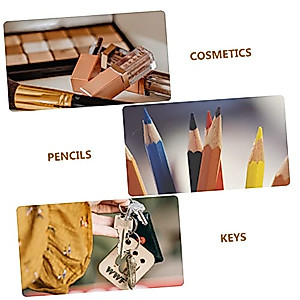 Cabilock 2pcs Leather Storage Basket Desk Containers Nightstand Decor Small Storage Container Foldable Storage Bins with Lids Snack Container Closet Storage Baskets Kitchen Storage Box