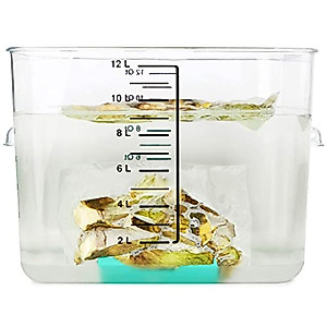 Sous Vide Weights – Keep Bags Submerged In Place and Eliminate Floating Food – Set of 3 Weights 6.2 Ounces - Food Safe Silicone and Stainless Steel - Better Performance than Magnets, Clips or Rack