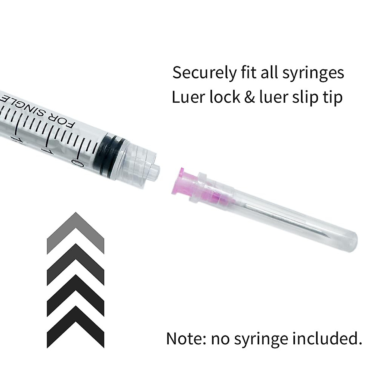 Dispensing Needle with Cap, Sterile Disposable Injection Luer Lock Luer Slip Syringe Accessories, Individually Sealed for Lab, Refilling Liquid, Livestock, Pet (18G-1.0Inch, 20)