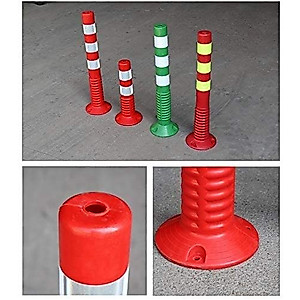 GOOFFY Parking Post, Parking Barrier, for Parking Lot Plastic Parking Bollards for Traffic Cones in Lanes Without Commercial Or Private Parking Spaces Parking Bollards Parking (Size : 750x80mm)