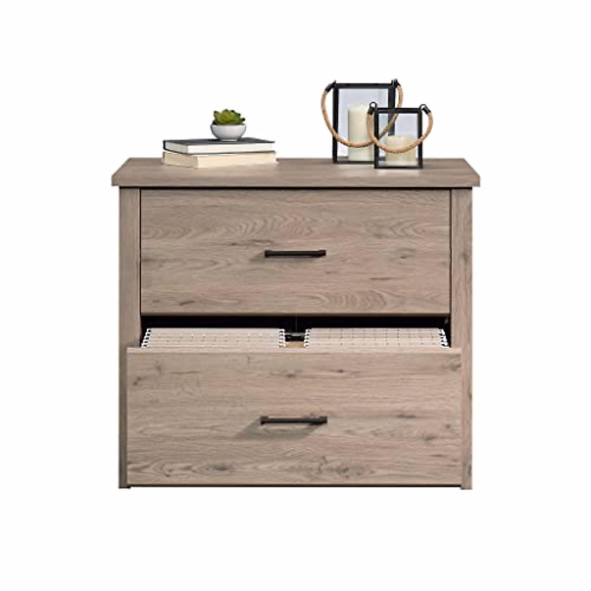 Sauder Summit Station 2-Drawer Lateral File Cabinet, L: 33.86" x W: 20.87" x H: 29.02", Laurel Oak