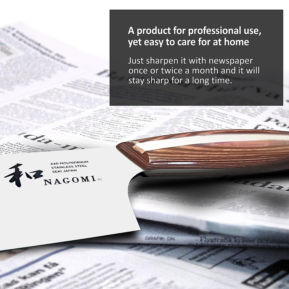 NAGOMI] 7-Inch All-Purpose Knife for Meat, Fish, Vegetables | Professional-Quality Japanese SANTOKU Kitchen Knife with Ergonomic Handle | Stainless Steel Ultra Sharp | Gift Box