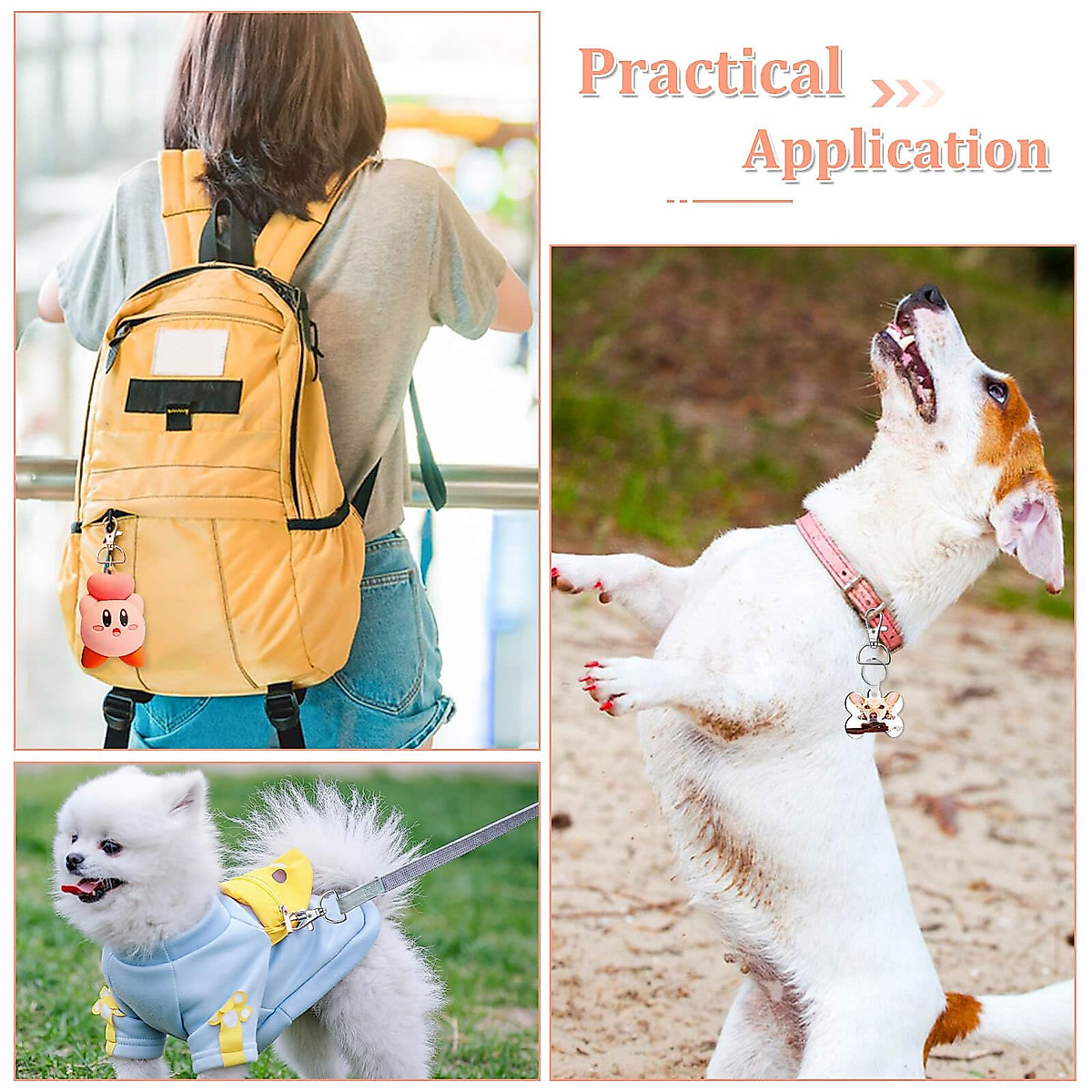 Paxcoo Keychain Bulk with Key Chain Swivel Hook D Rings and Slide Buckles for Handbag Purse Hardware Craft (1 Inch)