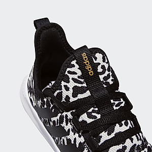 adidas Women's Casual Running Shoe, Wonder White/Black/Golden Beige, 8.5