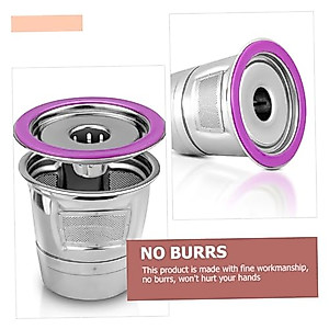 Homoyoyo Coffee Capsule Cup Espresso Coffee Tea Strainer Coffee Accessory Coffee Concentrate Coffee Machine Accessories Coffee Espresso Coffee Supply Filter Coffee Drainer Stainless Steel