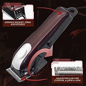 VENYES The Best Barber Clippers for Men, Noise-Free Professional Hair Clippers for Barbers, Cordless Clippers Professional Barbers, Barber Supply Magic Clip Cordless