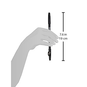 3 in 1, Skinny Eyebrow Pencil - 02 with Sharpener Cap & Spoolie Brush - Draws Tiny Brow Hairs & Fills in Sparse Areas & Gaps, Sharp Enable, Longwear, Long Lasting – "7.4 In, Espresso