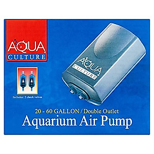 20 - 60 Gallon Aquarium Air Pump by Aquaculture