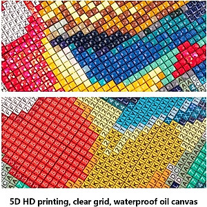 Full Drill Gem Art Diamond Painting Accessories, Pirates at Sunset DIY 5D Diamond Painting Kits for Adults & Kids, Gem Art, Diamond Art Kits Family Wall Decor Gift 24x72in