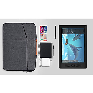 Waterproof Drawing Tablet Sleeve Case Compatible with Huion KAMVAS Pro 16, Wacom Cintiq Pro 16/ Cintiq 16/Intuos Pro Large PTH860, Space Grey