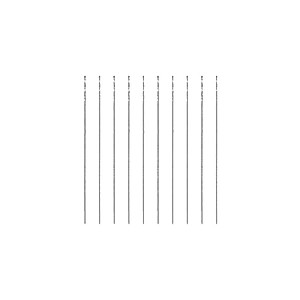 uxcell 10 Pcs 0.3mm HSS(High Speed Steel) W6542 Micro Drill Bits, Fully Ground Jobber 20mm Length Drill Bit for Mild Steel Copper Aluminum