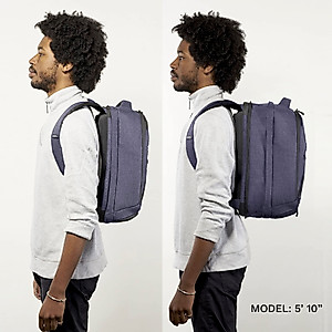 Knack Series 1 Laptop Backpack Fits up to 13 Inch - Knack Bags Carry-On Backpack, TSA Approved, Expandable Travel Backpacks (Savile Gray, Small)