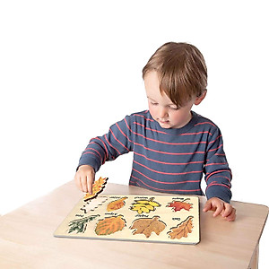 Leaf Wooden Jigsaw Puzzles Educational Learning Stem Toys Boys Girls Birthday Gift Colorful Shape