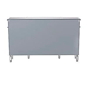 Powell Company Mirrored 4-Door 3-Drawer Console