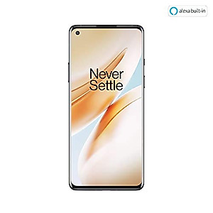 OnePlus 8 (5G) Dual-SIM IN2013 128GB/8GB RAM (GSM + CDMA) Factory Unlocked Android Smartphone (Onyx Black)- International Version