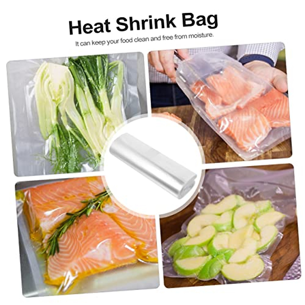 COHEALI Shrink Film Vacuum Pack Bags Clear Packing Bags Vacuum Seal Storage Bags 1 Roll Heat Shrink Wrap Heat Shrink Bags for Chickens Shrinkable Wrapping Bag Shrink Film Wrap Sealer Bags
