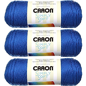 Caron Simply Soft Yarn Solids (3-Pack) Royal Blue H97003-9767