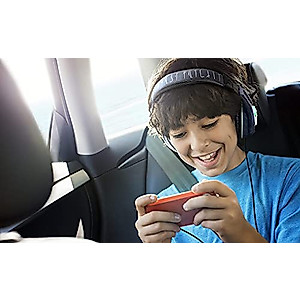 eKids Mandalorian The Child Headphones for Kids, Wired Headphones for School, Home or Travel, Tangle Free Stereo Headphones with Parental Volume Control, Connect via 3.5mm Jack