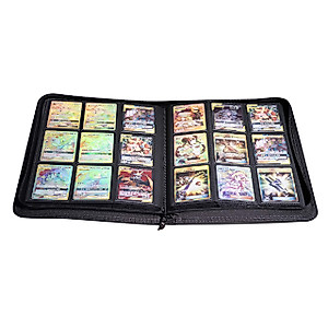 TopDeck 500 Card Ringless Zip Binder Pro - 9-Pocket Pages Side Load Sleeve TCG Storage Portfolio, Compatible with Pokemon, Yu-Gi-Oh, One Piece, MTG, Comic Trading Collectible Cards - Black