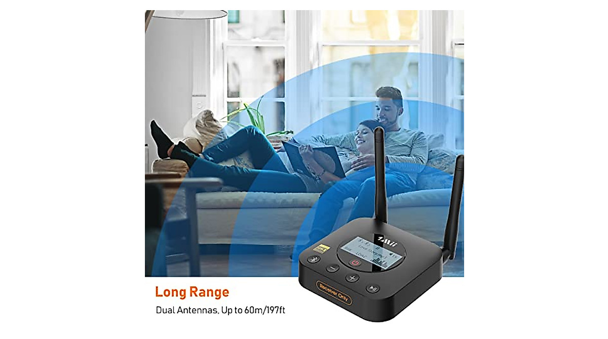 1Mii B06Pro+ Bluetooth Receiver: Hi-Res LDAC, Long Range