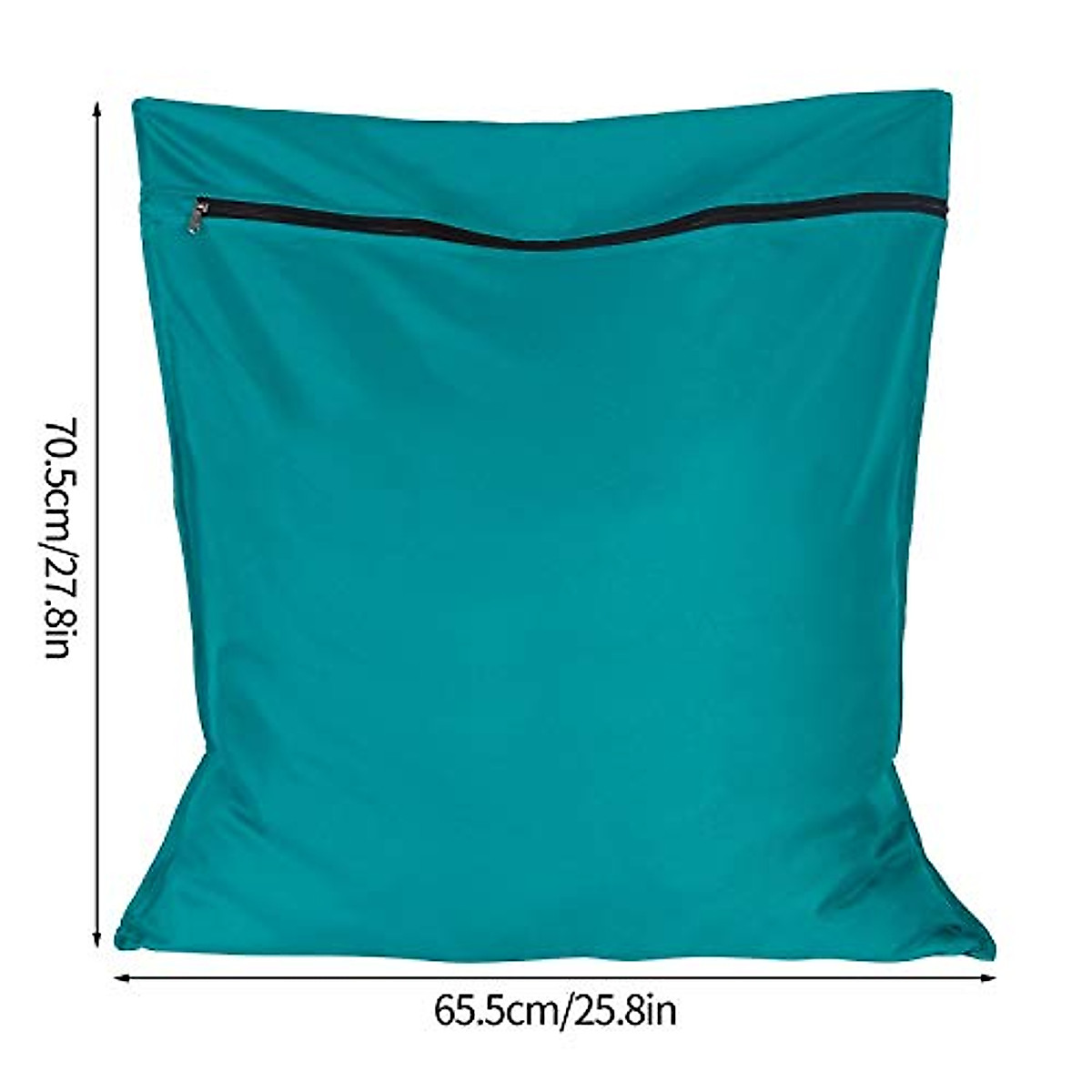 AUXSOUL 1 Pack Pet Laundry Bag, Stops Pet Hair Blocking The Washing Machine, Big Size Wash Bag Ideal for Dog Cat Horse, Hair Remover Safely, 25.8’’ 27.8’’ (65 X 70cm)(Lake Blue)
