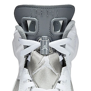 NIKE Air Jordan 6 Retro Men's Shoes Size-9 White/Medium Grey-cool Grey