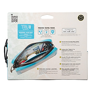 Nite Ize RunOff Waterproof Hip Pack - Beach & Hiking Essential - Bag for Phone & Travel Essentials - Crossbody Beach Tote & Travel Pouch with IP67 Rating - Blue