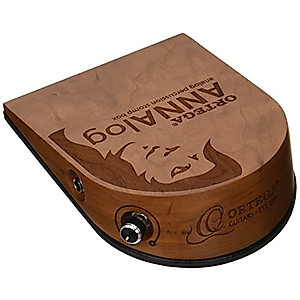 Ortega Guitars Analog Singer-Songwriter Stomp Box with Built-in Passive Piezo for Kick Sound, Natural (ANNALOG)