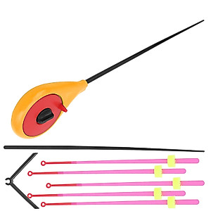 Dioche Fishing Rod Kit, Lightweight Portable Ice Fishing Pole End, Rods Pole End Tip Flexible Toughness 43g for Fishing Lover Fishing Tackle Winter Ice Fishing(16cm)