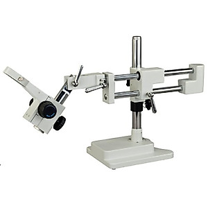 OMAX Dual-bar Boom Stand with Focusing Rack 76mm for Stereo Microscopes A602