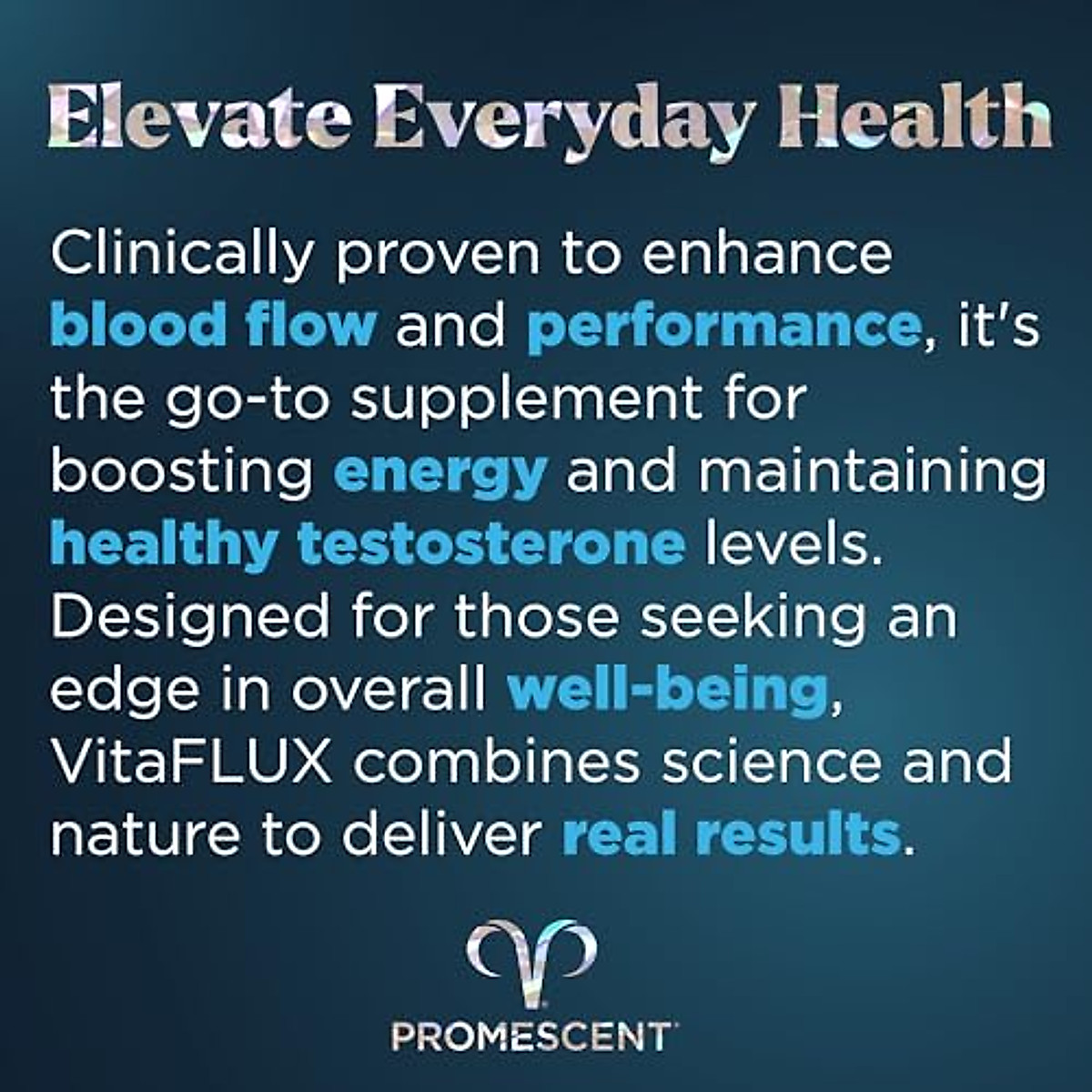 VitaFLUX Triple Power Nitric Oxide Supplement for Male Performance, Stamina, Energy, Recovery - L Arginine 2000mg, L Carnitine 1000mg, Zinc, Magnesium - Amino Acids, 180 Capsules