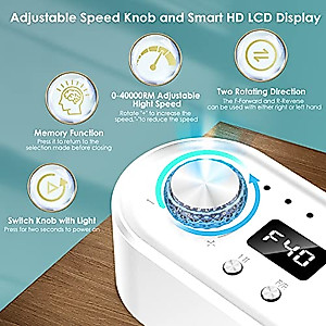 Electric Nail Drill Machine, 40000RPM Professional Efile Nail Drill Kit, Electric Nail File for Acrylic Nails Gel Nails, Toenail Grinder Manicure Pedicure Polishing Shape for Home Salon Use by JOEOEN