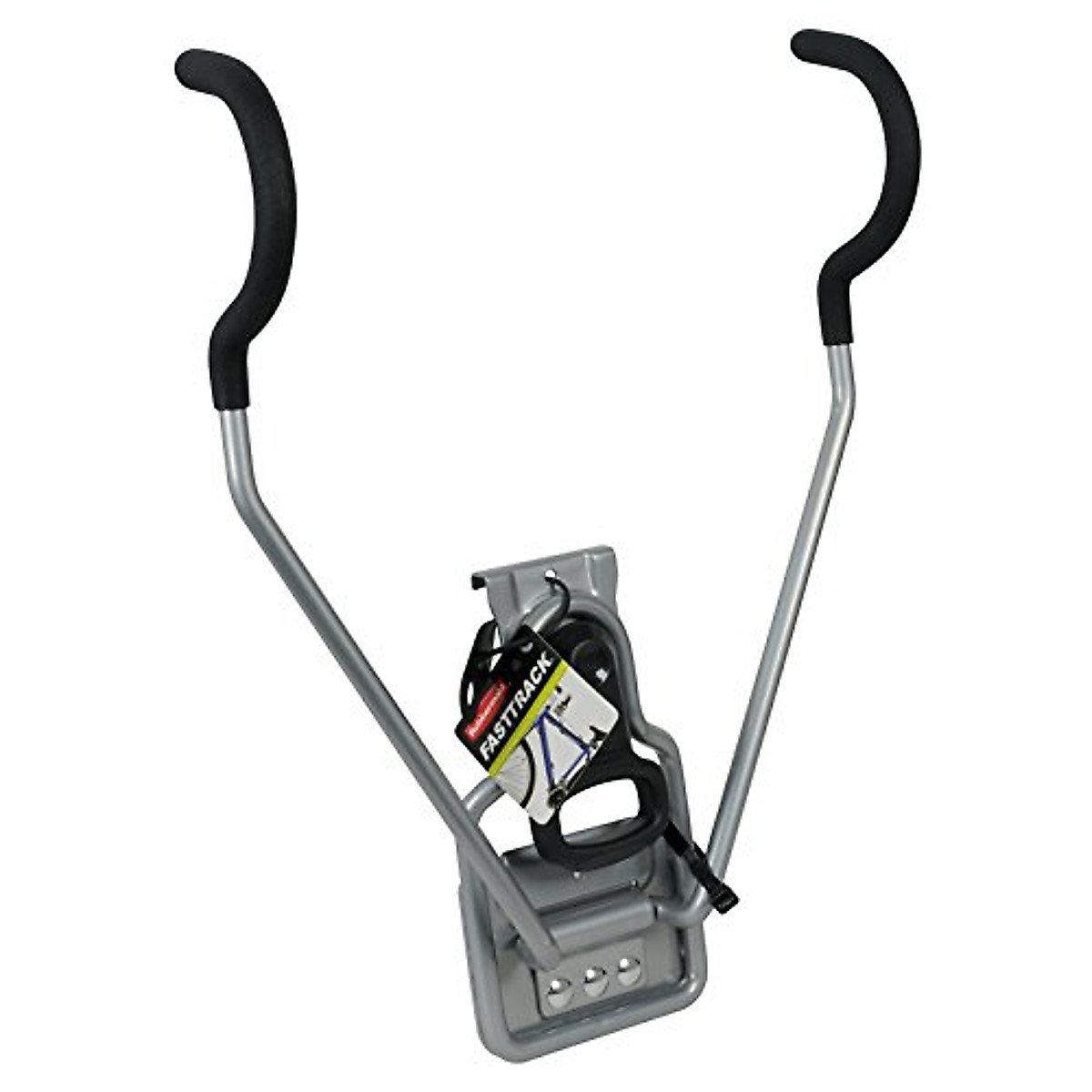 Rubbermaid FastTrack Horizontal Bike Rack, Garage Organization Wall Hanger, Bike Hanger, Wall Mount and Heavy Duty Bike Rack