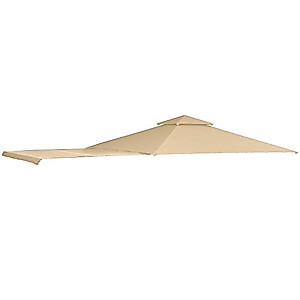 Garden Winds Replacement Canopy Top Cover for ShelterLogic Redwood Awning Gazebo - Riplock 350