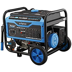 Pulsar 12,000W Dual Fuel Portable Generator with Electric Start and Switch & Go Technology, CARB Approved PG12000B