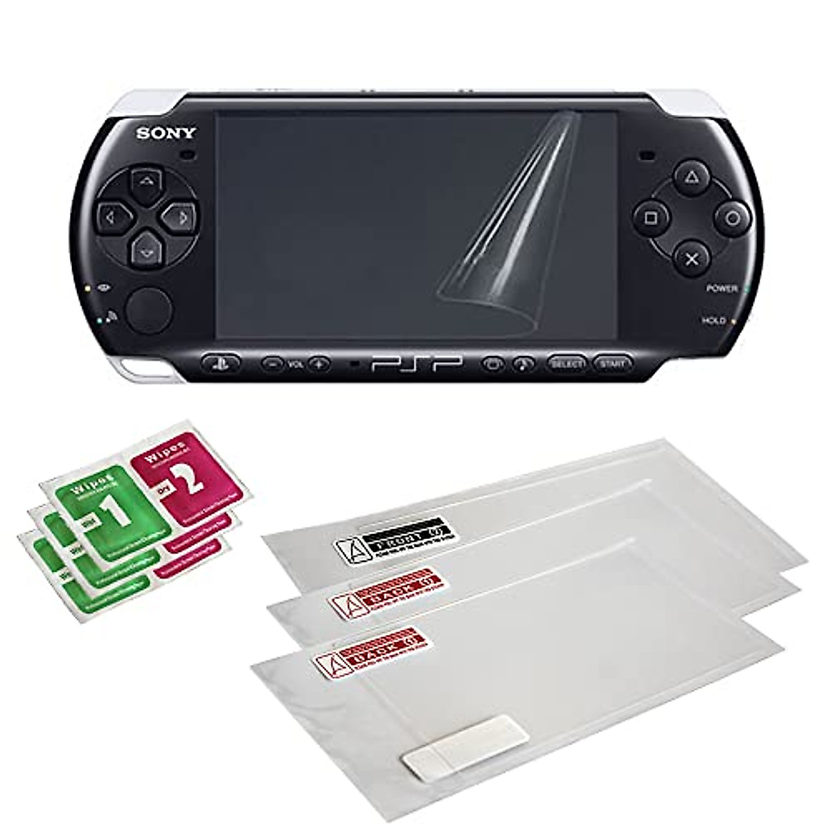OSTENT 3 x Ultra Clear Screen Guard Film LCD Protector Skin for Sony PSP 1000/2000/3000