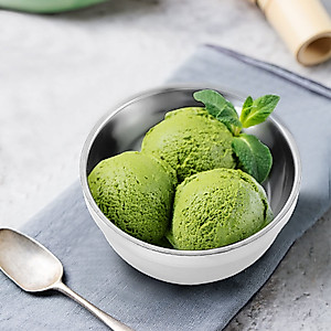 Mimorou 20 Pack 304 Stainless Steel Bowl Set 13oz Double Walled Insulated Snack Bowls Small Metal Mixing Bowls Lightweight Toddler Bowl Multipurpose Dinner Bowl for Ice Cream, Cereal, Snack