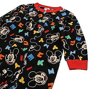 Disney Unisex Kids' Mickey Mouse Footed & Footless One Piece Fleece , MICKEY BUD 3, 2T
