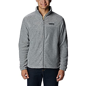 Columbia Apparel Steens Mountain 2.0 Full Zip Fleece Jacket, Light Grey Heather, Large