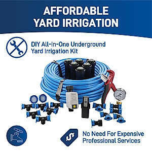 In-Ground Sprinkler System with B-hyve Wi-Fi Hose Watering Timer and Hub