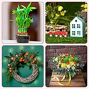 UTENEW Cute Resin Craft Decoration Mushroom Fairy Garden Miniatures Accessories (Pack of 50)