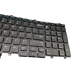 New Keyboard for Dell Latitude E5550 E5570 5550 5580 5590 5591 Precision 3510 3520 7510 7520 7710 7720 US MP-13P53USJ698 PK1313M3B00 16I24613578M 0383D7 Black Backlight
