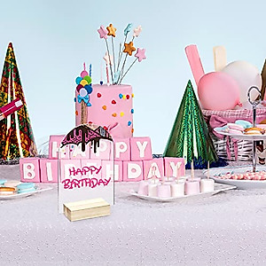 Bercoor 10 Pack 4x6 Inch Blank Clear Arch Acrylic Sign with Wooden Stands, Arched Round Top Acrylic Sheet, DIY Acrylic Arch Table Numbers for DIY Name Card Gifts Event Party Sign Decoration