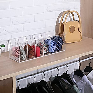 Belt Organizer, Acrylic Belt Case Storage Holder and DisplayBelt Organizer, Acrylic Belt Case Storage Holder and Display, 6 Compartments Display Case for The Closet