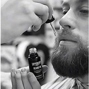 UPPERCUT DELUXE Conditioning Beard Oil, Patchouli & Leather Scent, 1 fl. oz.