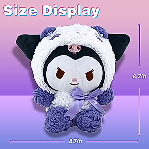 Comtaric 8.7 inch Kwaii Anime kuruomi Plushies, Cute Plush Gifts for Kids, Cartoon Plush Toys, Birthday Party Gifts for Girls