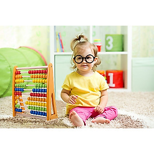 Pidoko Kids Abacus for Kids Math - Wooden Counting Toys for Toddlers - Montessori Math Manipulatives Beads - Educational Toys for Preschool Boys Girls 2 Year Olds And Up